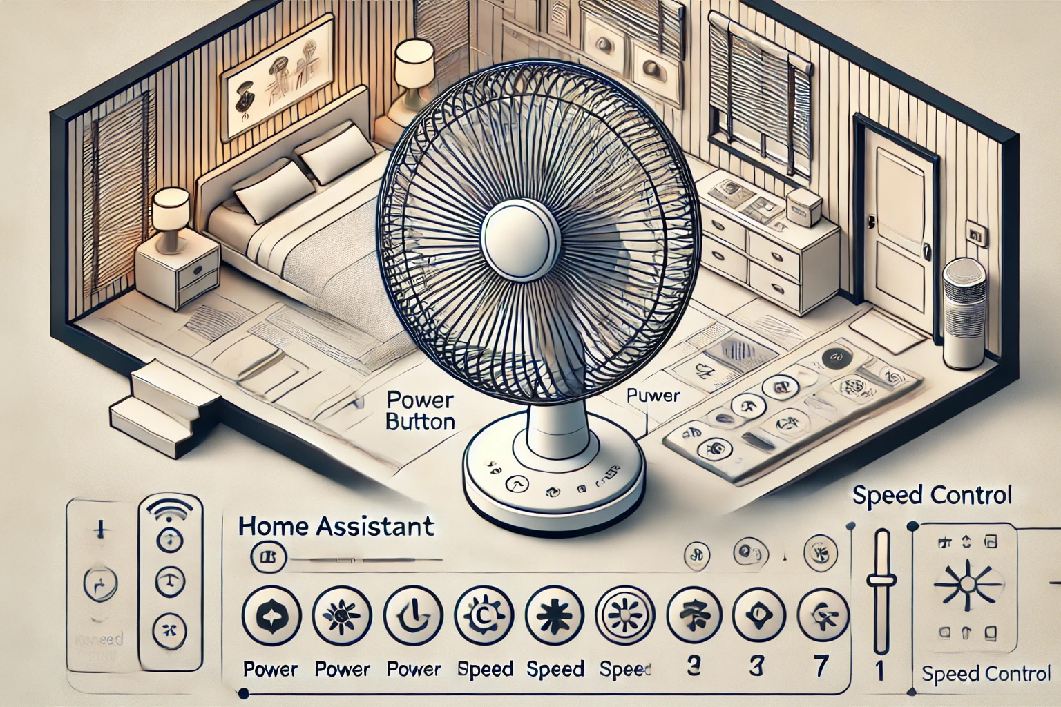 Home Assistant持續精進：指定可遙控電扇的風速 – 蜥蜴遇水寒